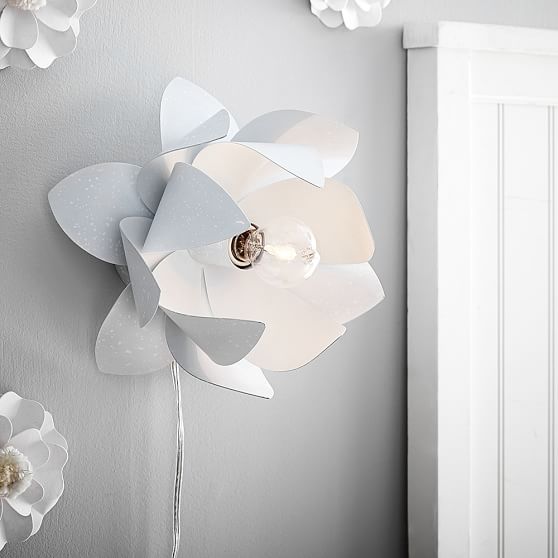 Lotus Decorative Wall Light | Pottery Barn Teen