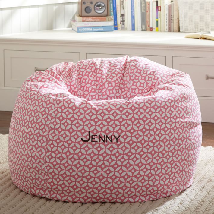 Pink Petal Dot Bean Bag Chair | Pottery Barn Teen