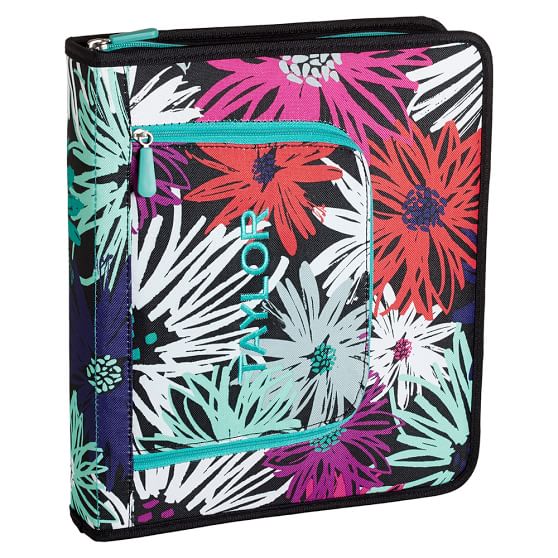 Gear-Up Graphic Flower Sketch Homework Holder - Sale | Pottery Barn Teen