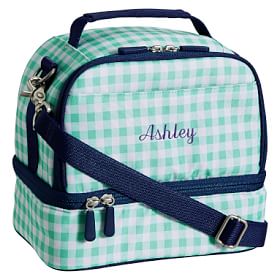 Pool Gingham Compartment Lunch Box | Pottery Barn Teen