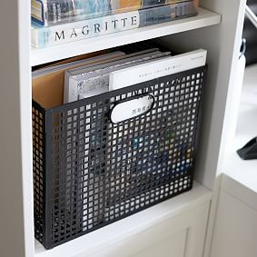Perforated Metal Storage Storage Bins | Pottery Barn Teen