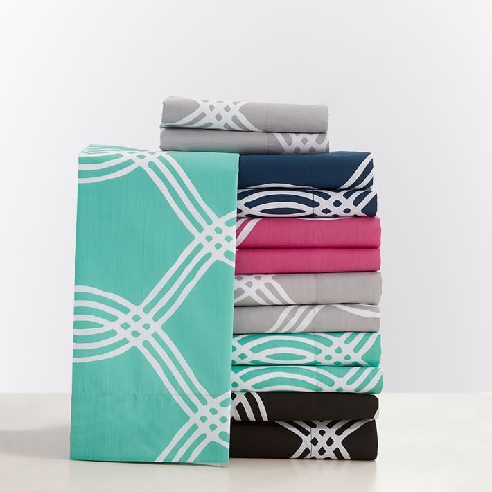 Infinity Stripe Girls Sheet Set | Sale | Pottery Barn Teen
