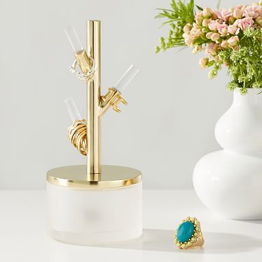 Ava Frosted Acrylic Ring Holder | Jewelry Storage | Pottery Barn Teen