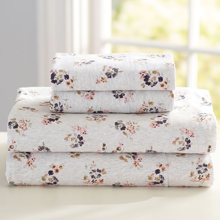 Morning Glory Bouquet Twin XL Sheets | Pottery Barn Teen