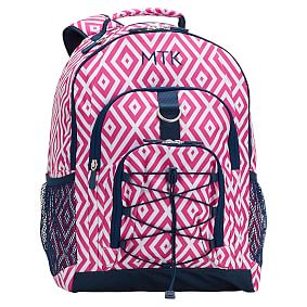 Pink Magenta Preppy Diamond Teen Backpack | Pottery Barn Teen