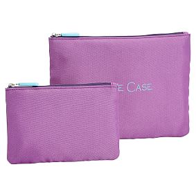Colorblock Flat Teen Makeup Bags - Set of 2 | Pottery Barn Teen