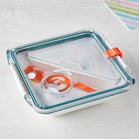 Black + Blum Olive & Coral Lunch Box | Lunch Container | Pottery Barn Teen