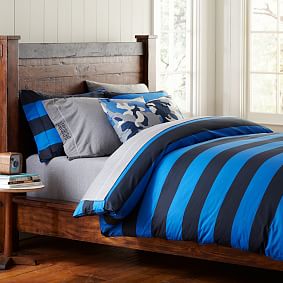 Pottery barn rugby stripe quilt store