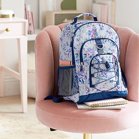 Gray Ditsy Floral Teen Backpack | Pottery Barn Teen