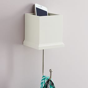 Mirrored Floating Shelf + Cubby Wall Hook | Pottery Barn Teen