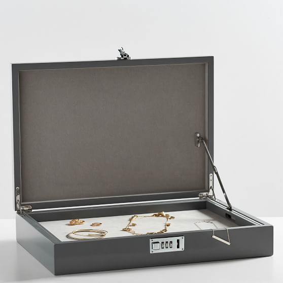 Locking Security Box | Dorm Jewelry Storage | Pottery Barn Teen