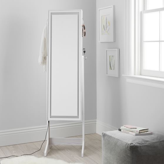 Heirloom Light Up Full-Length Jewelry Mirror Safe | Pottery Barn Teen