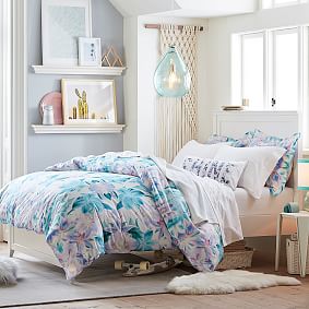 Organic Kaleidoscope Floral Girls Duvet Cover Sale Pottery Barn Teen