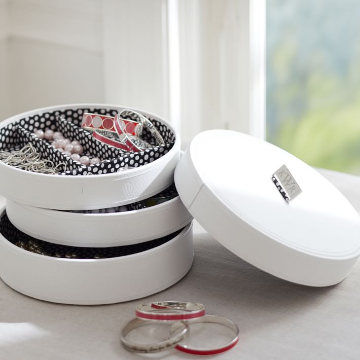 Classic Leather Stacking Jewelry Box | Pottery Barn Teen