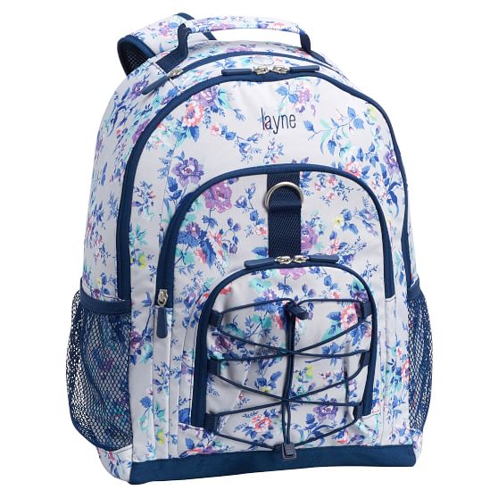 Gray Ditsy Floral Teen Backpack | Pottery Barn Teen