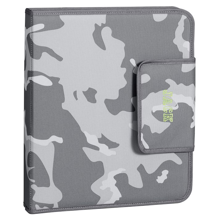 Gray Camo Binder For School | Pottery Barn Teen