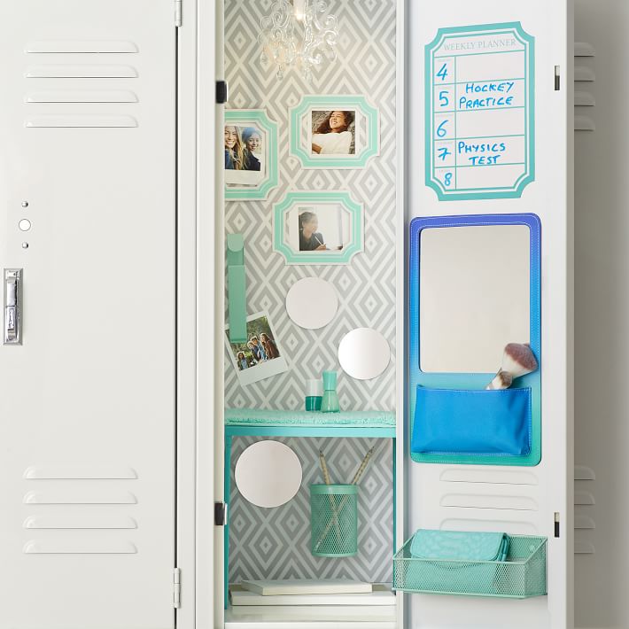 Ultimate Locker Mirror Organizer | Locker Decorations | Pottery Barn Teen