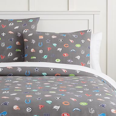 NFL Bright Logo Girls Duvet Cover Pottery Barn Teen