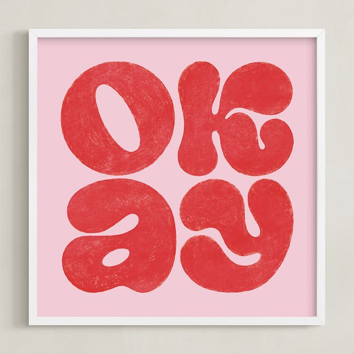 Minted® OKAY Wall Art by Sam Dubeau | Pottery Barn Teen