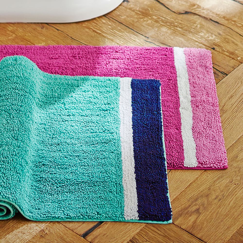 Girl's Color Block Bath Mat | Pottery Barn Teen