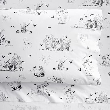 The Nightmare Before Christmas Organic Sheet Set | Pottery Barn Teen