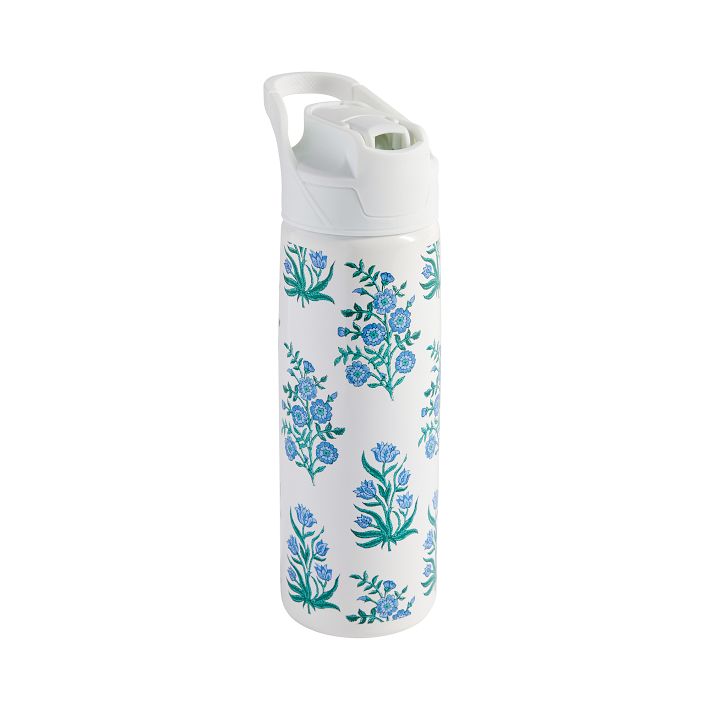 Roller Rabbit Blue Floral Colby Water Bottle | Pottery Barn Teen