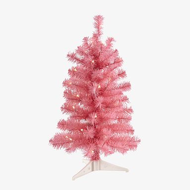 Mini Pink Christmas Tree (2 Ft.) | Pottery Barn Teen