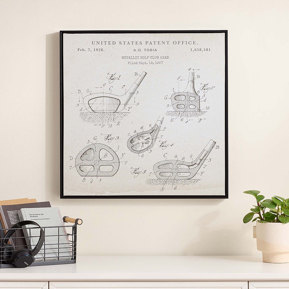 Golf Patent Framed Art | Pottery Barn Teen