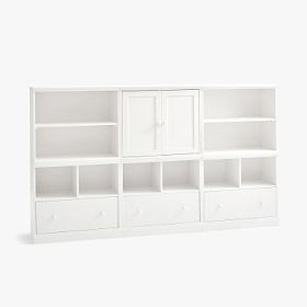 Cameron Single Cabinet Wall System with Mixed Shelves (88.5") | Pottery ...