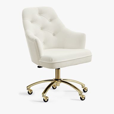 Swivel office chair velvet store