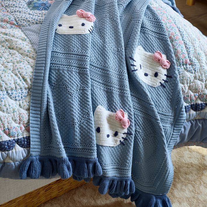 Crochet Hello Kitty Baby Blanket Pattern Aurora On X: "Finished