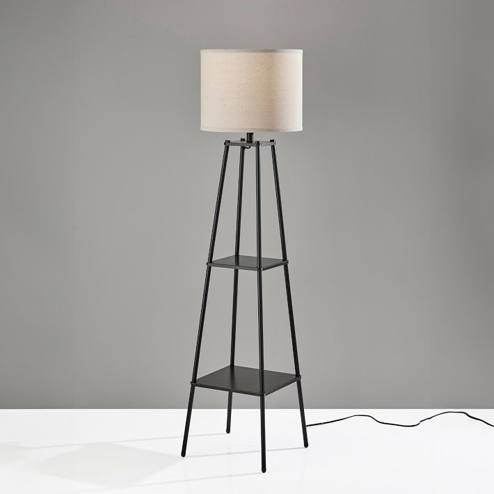 Adrian Shelf Floor Lamp (57") | Pottery Barn Teen