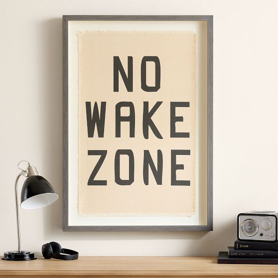 No Wake Zone Art | Pottery Barn Teen