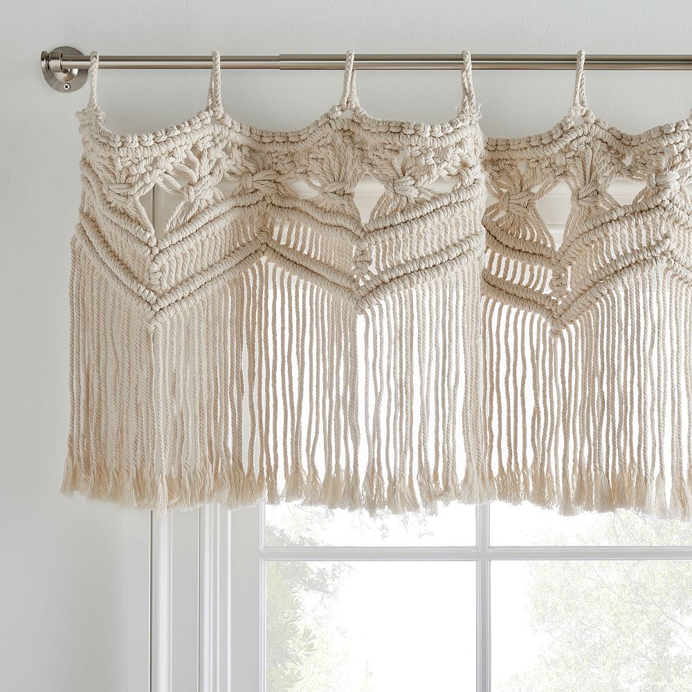 Boho Macrame Valance | Pottery Barn Teen