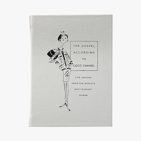 The Gospel According to Coco Chanel Leather-Bound Book | Pottery Barn Teen