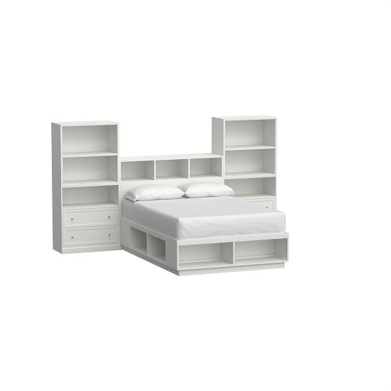 Stack Me Up Storage Bed, 2 Two Drawer, 2 Cubby Bookcase Tower Set ...
