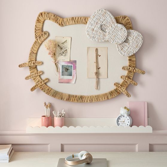Hello Kitty® Heritage Shaped Pinboard (37"x28") | Pottery Barn Teen