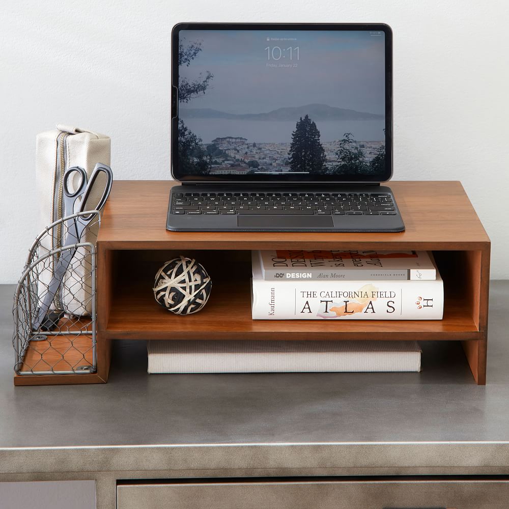 Industrial Metal USB Desk Riser | Pottery Barn Teen