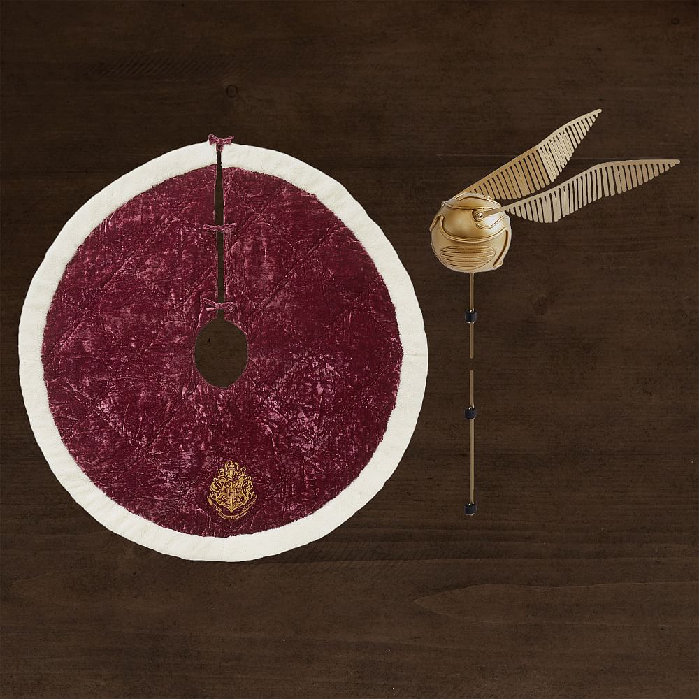 Harry Potter™ Golden Snitch™ Tree Topper & Skirt Set | Pottery Barn Teen