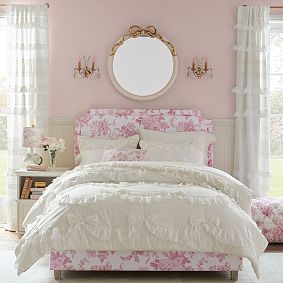 LoveShackFancy Ruffle Bow Quilt | Pottery Barn Teen