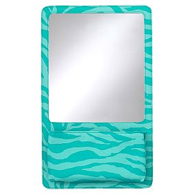 Pool Tonal Zebra Locker Locker Mirror & Pocket Organizer | Pottery Barn ...