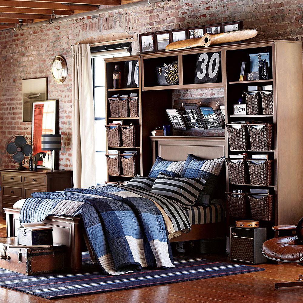 Skyline Patchwork Boy's Quilt + Sham | Pottery Barn Teen