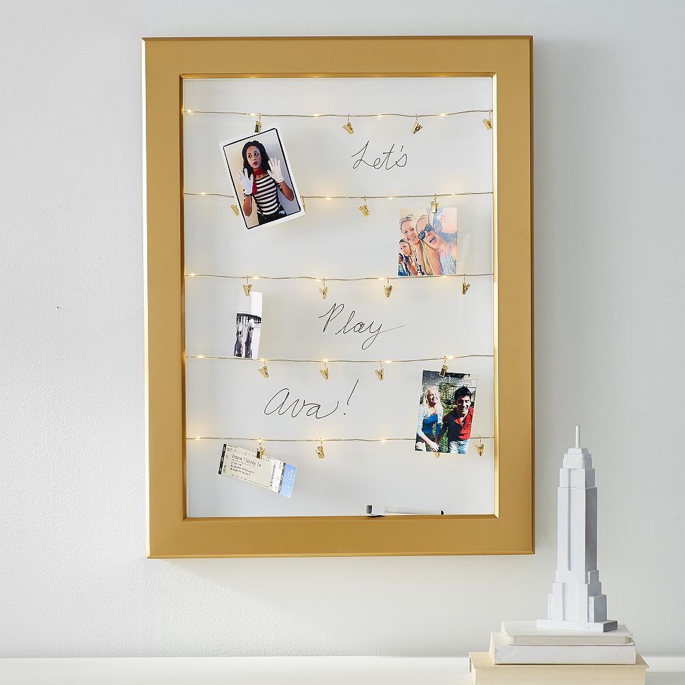 Gold Dry Erase Statement Cable Frame | Photo Display | Pottery Barn Teen