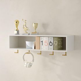 Glam Shelf With Hooks (30"x10") | Pottery Barn Teen