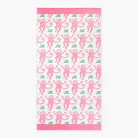 Roller Rabbit Monkey Beach Towel UPF 50+ | Pottery Barn Teen