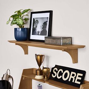Seadrift Shelf (36") Coastal Wood Wall Shelf | Pottery Barn Teen
