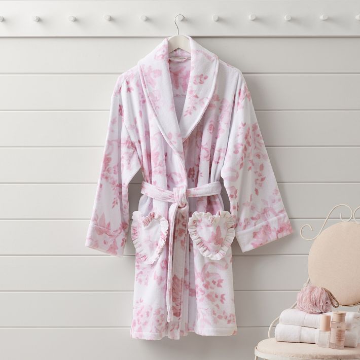 Loveshackfancy Pink Rose Robe - Cozy & Charming | Pottery Barn Teen