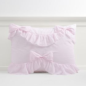 LoveShackFancy Ruffle Bow Standard Sham | Pottery Barn Teen