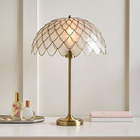 Gold Scallop Capiz Table Lamp (21") | Pottery Barn Teen