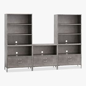 Locker 3-Drawer & Cubby Tower Set (90") | Pottery Barn Teen